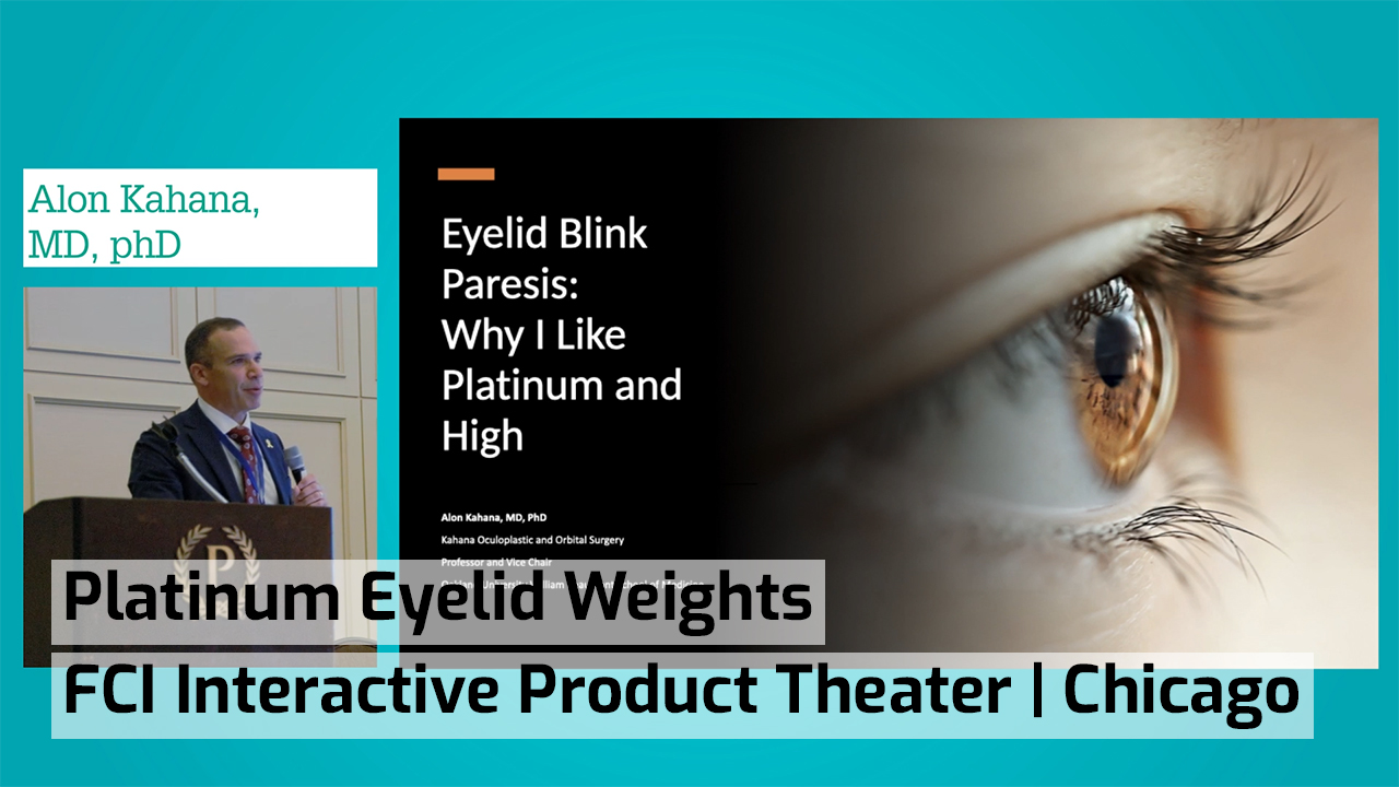 Platinum Eyelid Weights | FCI Interactive Product Theater | Chicago - FCI